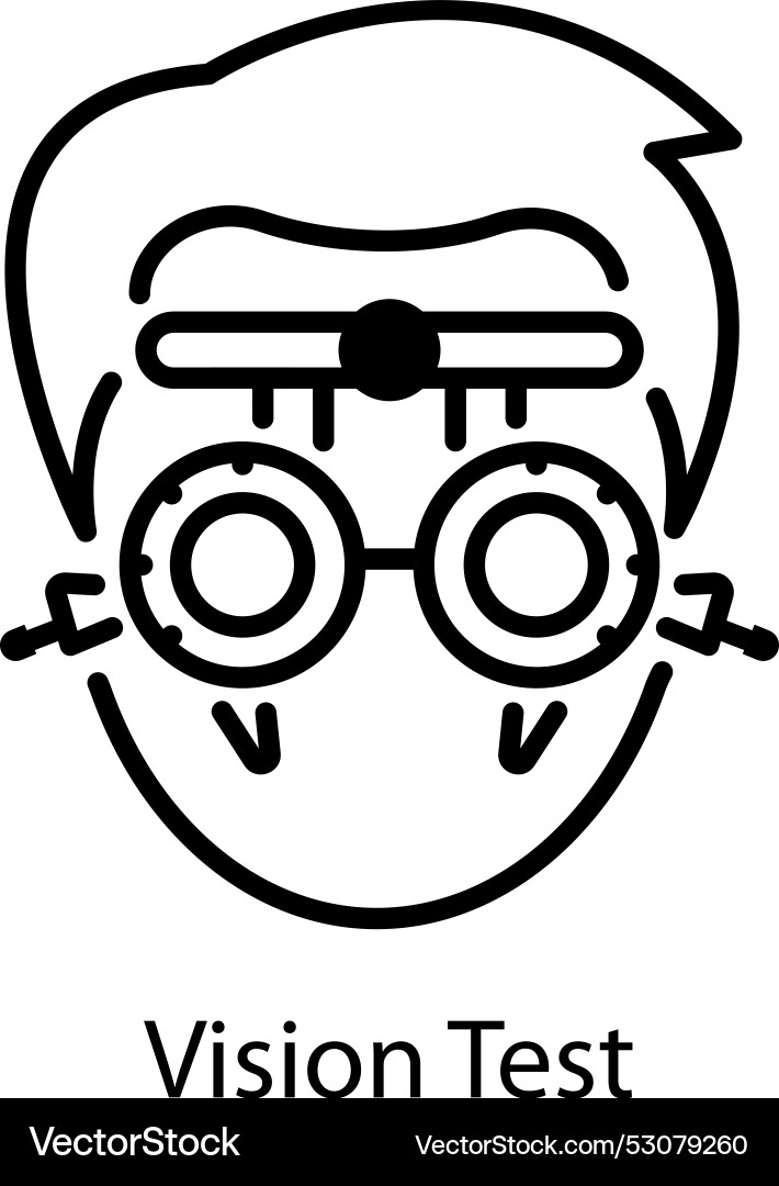 Vision test Royalty Free Vector Image - VectorStock