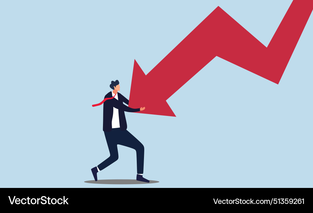 Bankrupt Businessman Free Vector Vectorstock