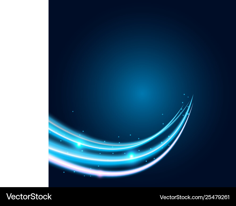 Neon glowing techno lines Royalty Free Vector Image