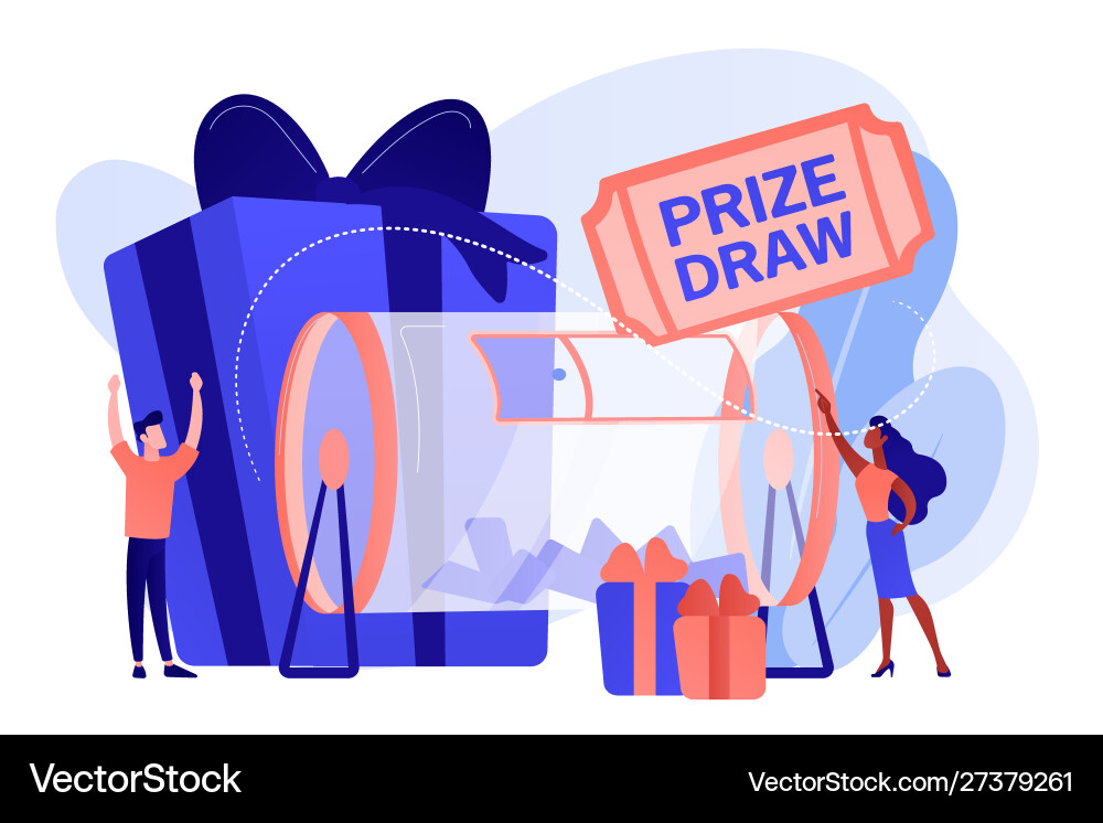 Raffle Draw Concept Royalty Free Vector Image - VectorStock