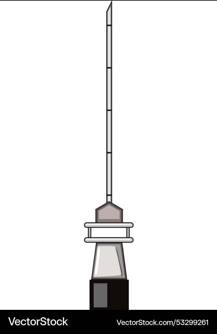 Relief epidural needle cartoon Royalty Free Vector Image