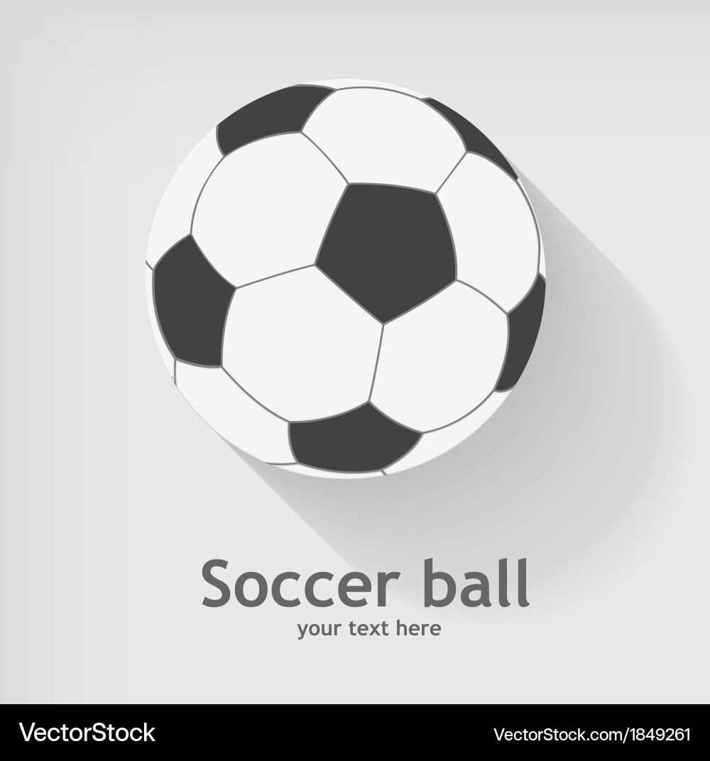 Soccer Ball Icon - White and Black Royalty Free Vector Image