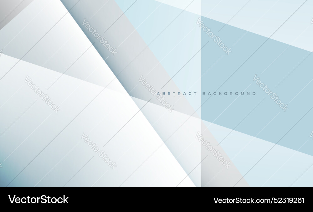 White and grey 3d modern abstract background Vector Image