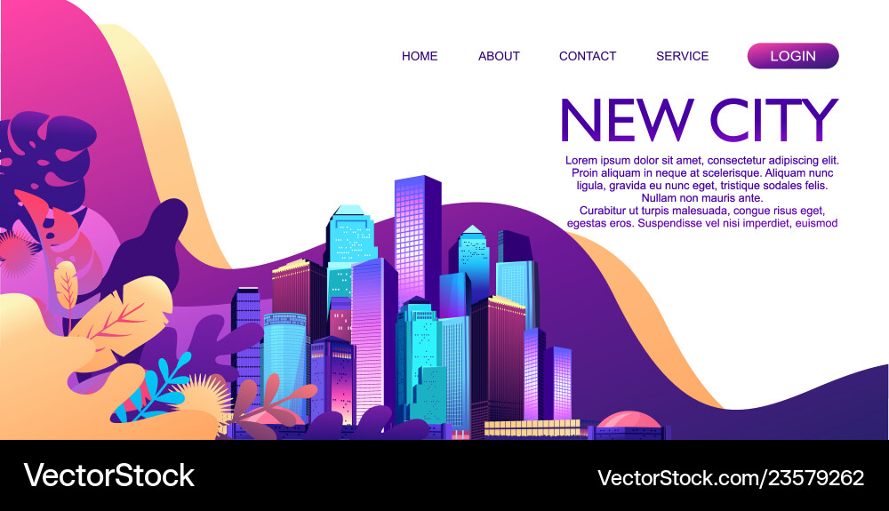 Abstract city banner Royalty Free Vector Image
