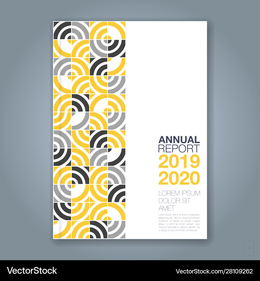 Cover annual report 1254 Royalty Free Vector Image