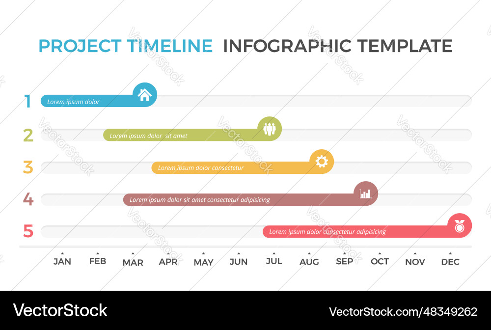 Gantt chart Royalty Free Vector Image - VectorStock