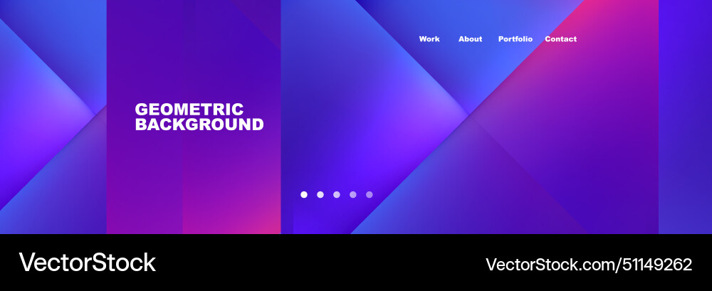 Geometric background with gradient of electric Vector Image