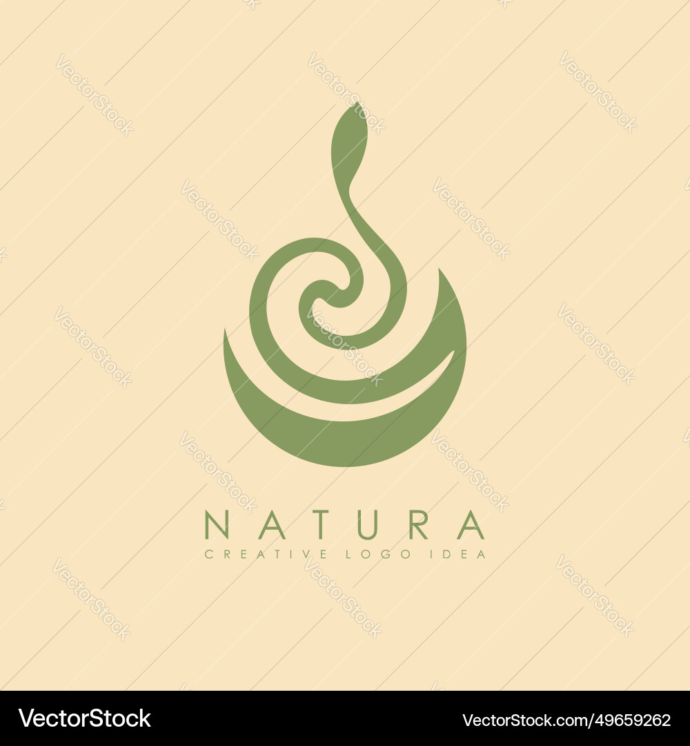 Green sprout creative logo design Royalty Free Vector Image