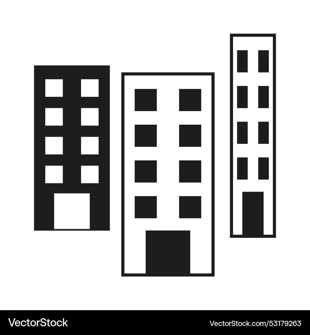 Building icon eps 10 Royalty Free Vector Image