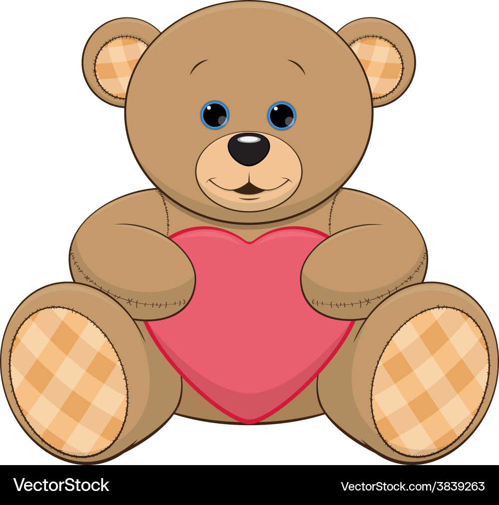 Cute teddy bear Royalty Free Vector Image - VectorStock