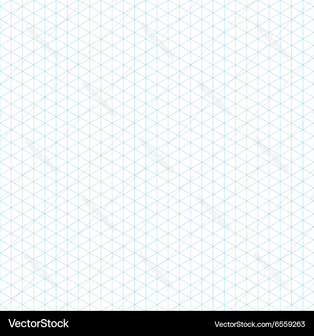 Empty isometric grid seamless pattern Royalty Free Vector