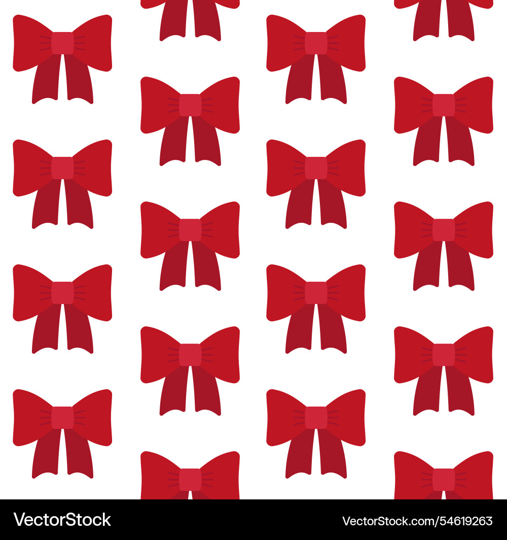 Seamless pattern of flat bow tie Royalty Free Vector Image