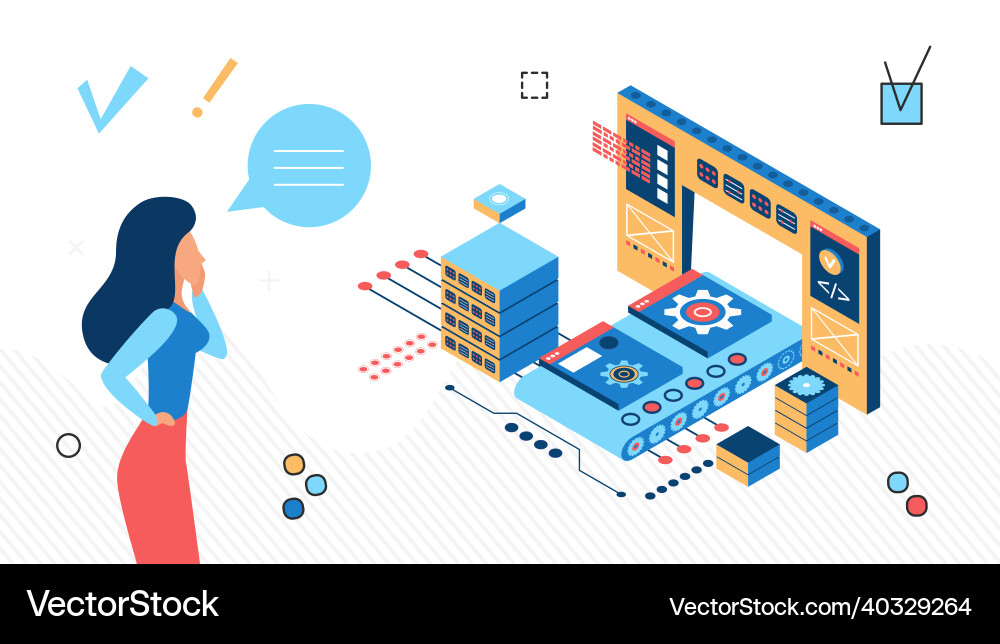 Business strategy process development Royalty Free Vector