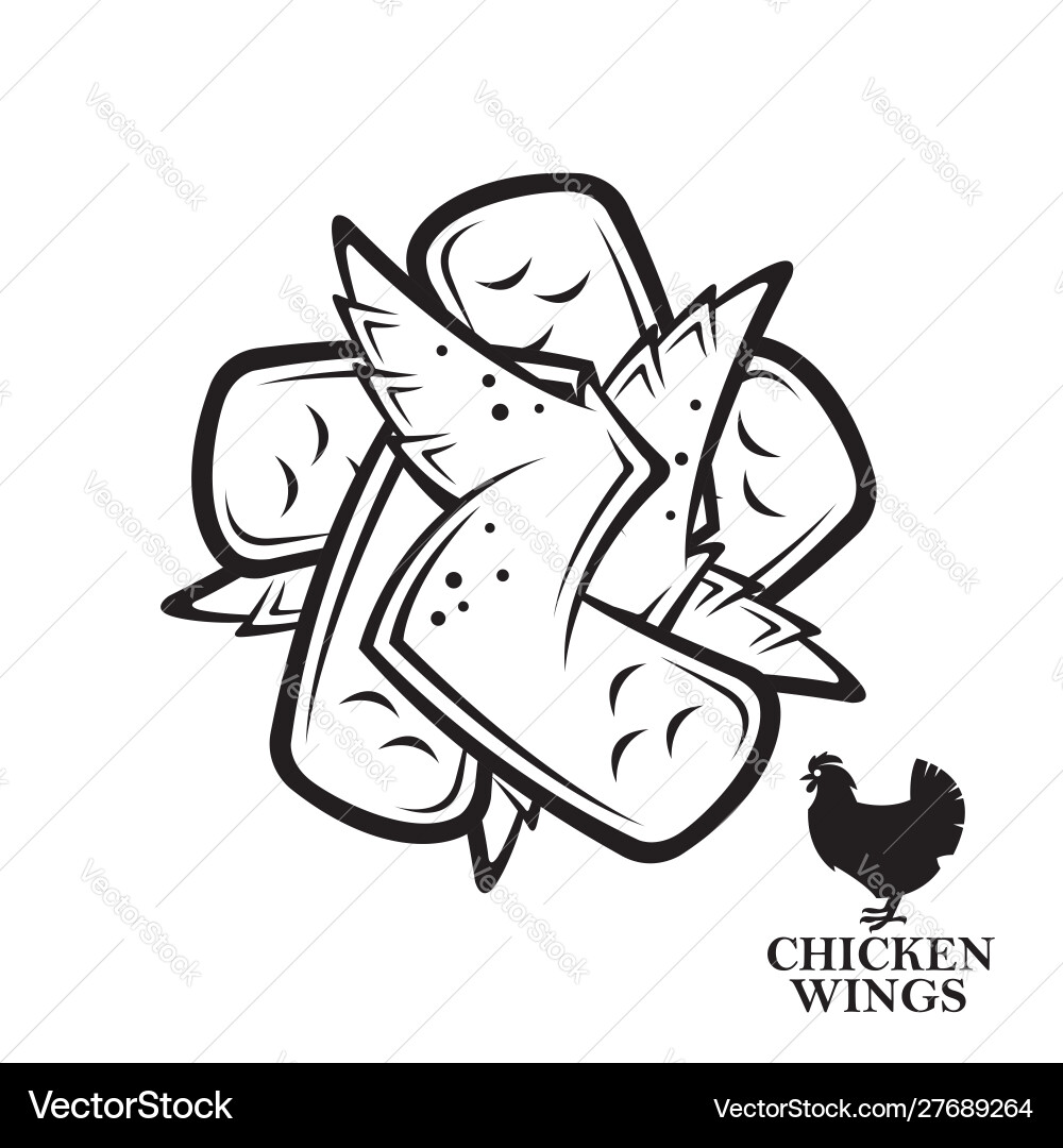 Chicken wings icon Royalty Free Vector Image - VectorStock