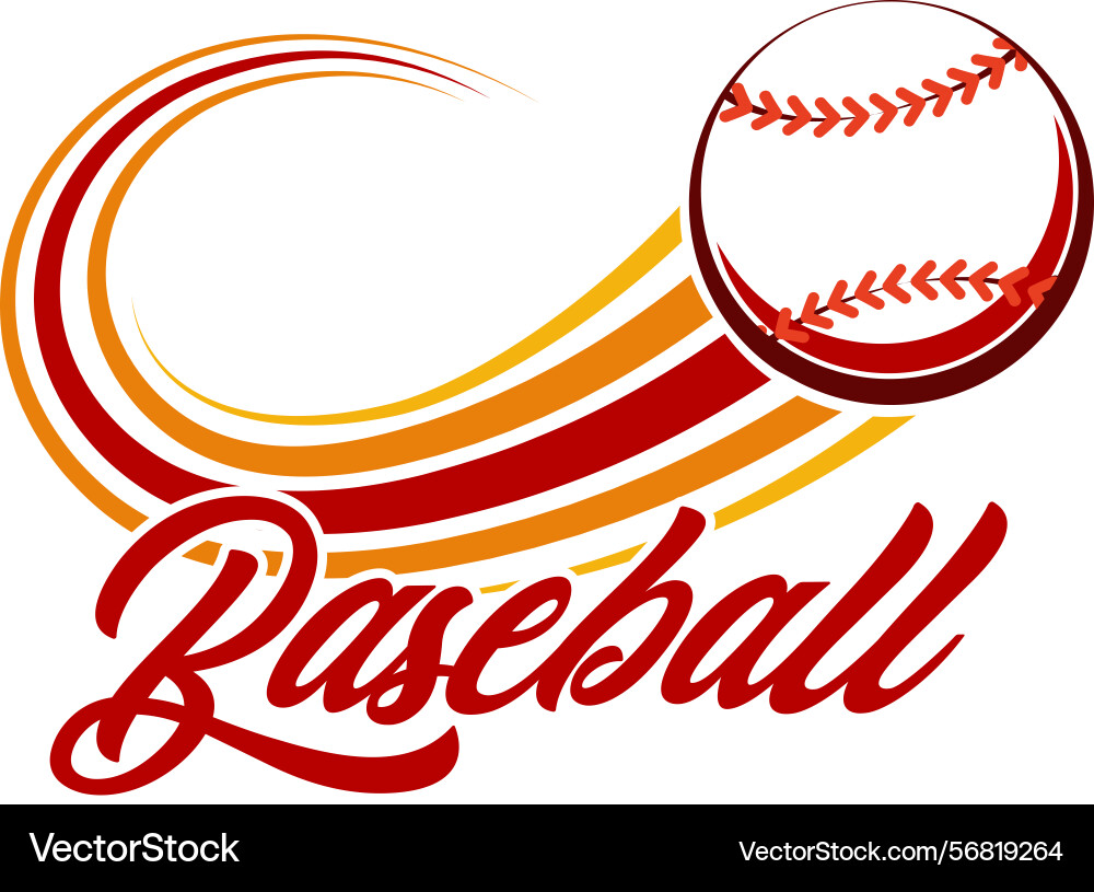 Baseball Logo Flying Vector Images (over 450)
