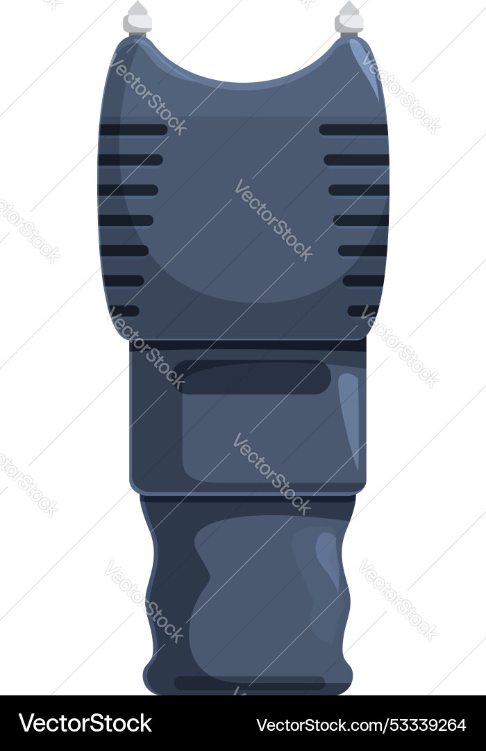 Electric shocker taser weapon discharging Vector Image