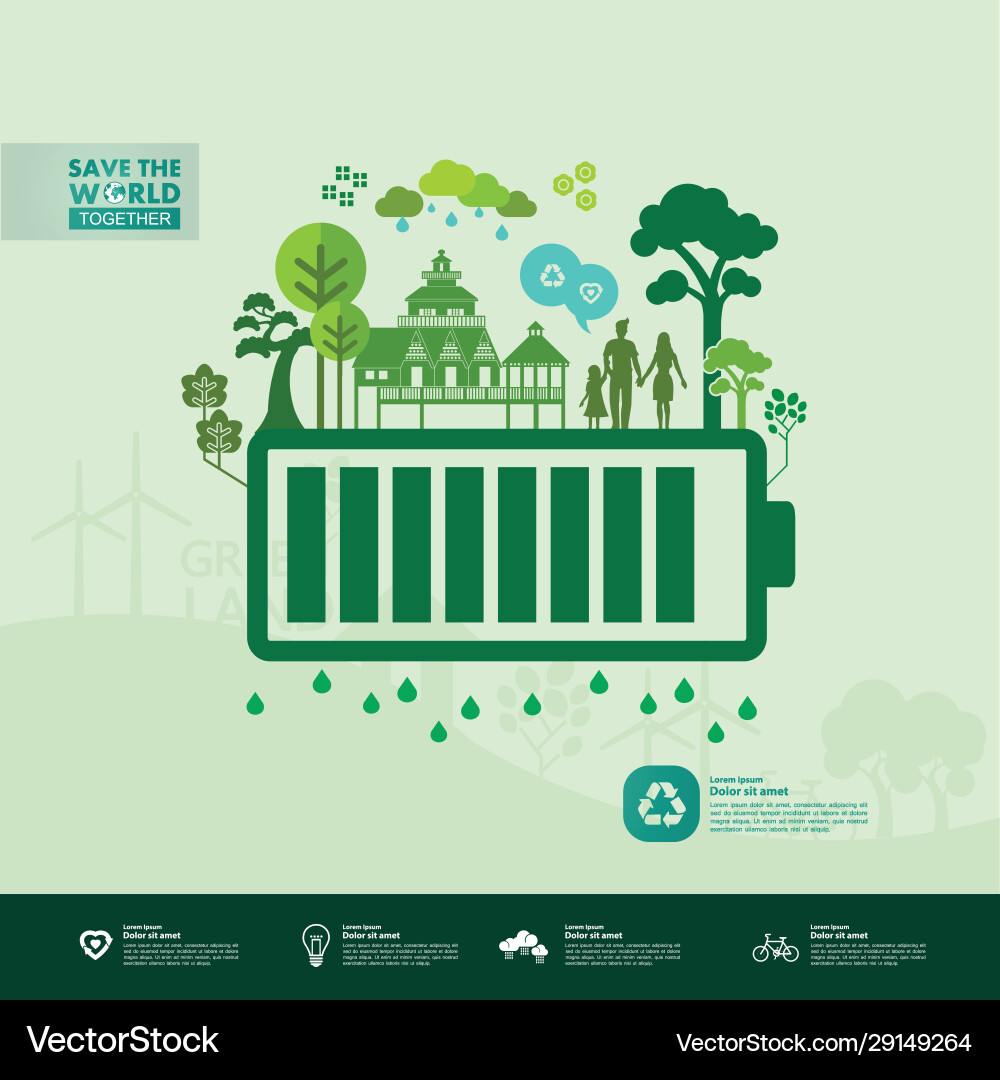 Green ecology Royalty Free Vector Image - VectorStock