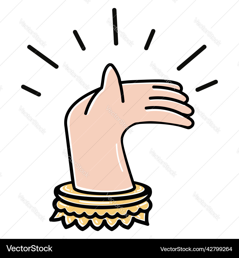 Thai dance traditional logo icon Royalty Free Vector Image