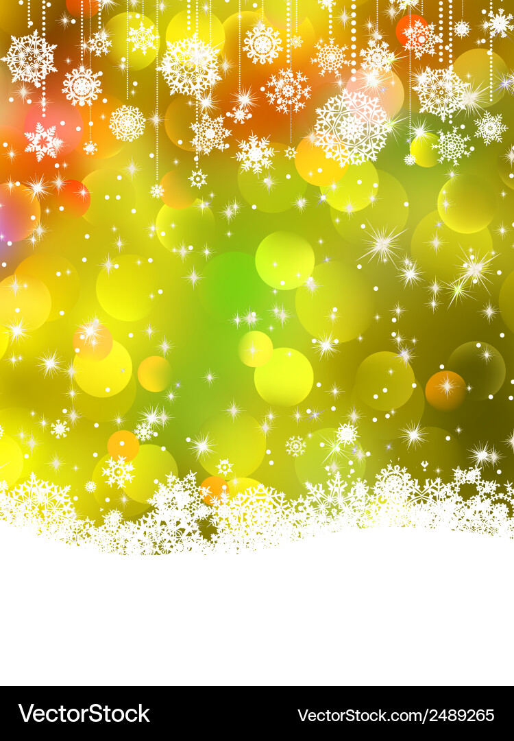 Abstract orange winter background eps 8 Royalty Free Vector