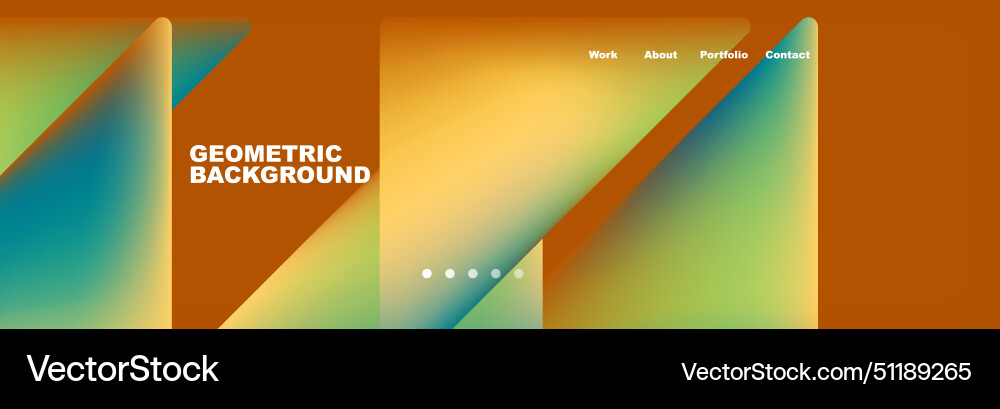 Colorfulness with amber and orange gradient Vector Image