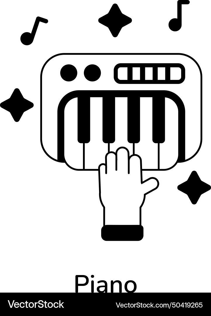 Piano Royalty Free Vector Image - VectorStock