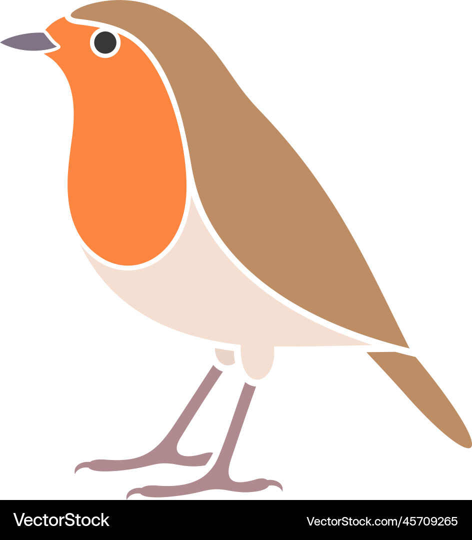 Robin bird Royalty Free Vector Image - VectorStock
