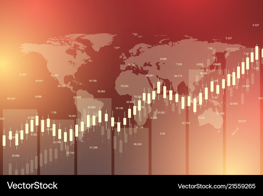 Stock Market Trading Chart Graph Royalty Free Vector Image