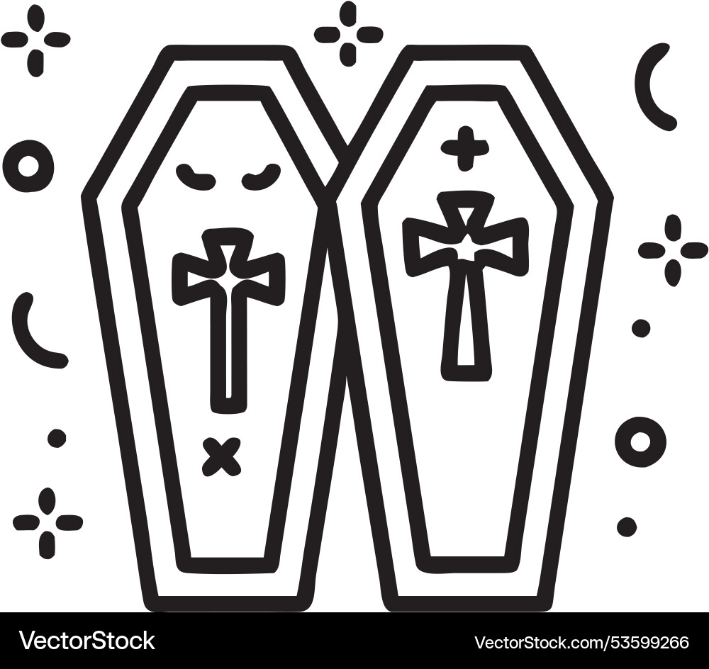 Haunting contrast minimalist horror imagery Vector Image