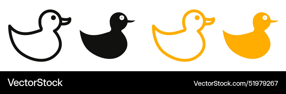 Duck toy icon playful items and children toys Vector Image