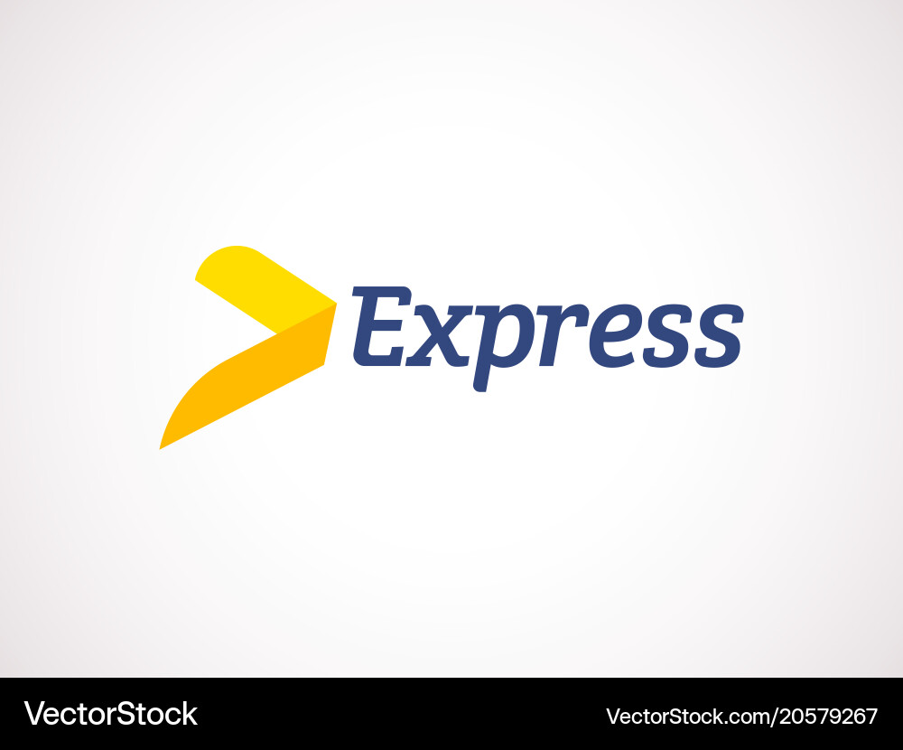 Logistic logo express arrow delivery Royalty Free Vector