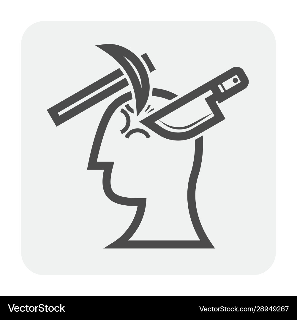 Stress pressure icon Royalty Free Vector Image