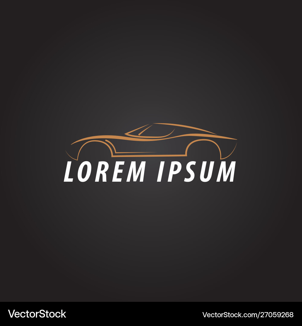 Abstract car logo Royalty Free Vector Image - VectorStock