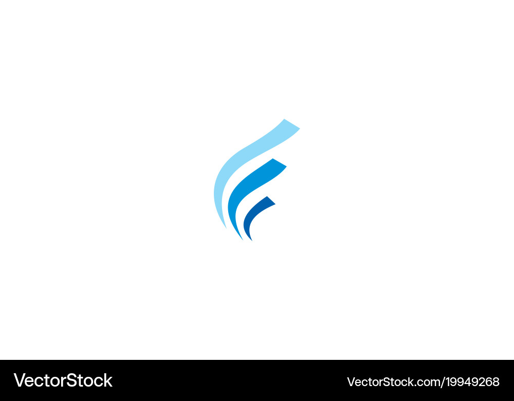 Abstract wave business finance logo Royalty Free Vector