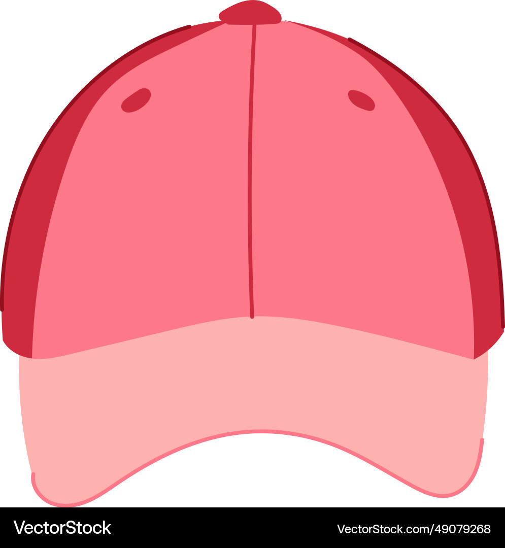 Blank baseball cap cartoon Royalty Free Vector Image