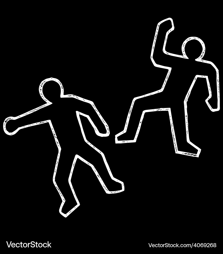 Crime scene Royalty Free Vector Image - VectorStock