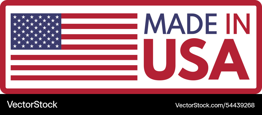 Made in the usa Royalty Free Vector Image - VectorStock