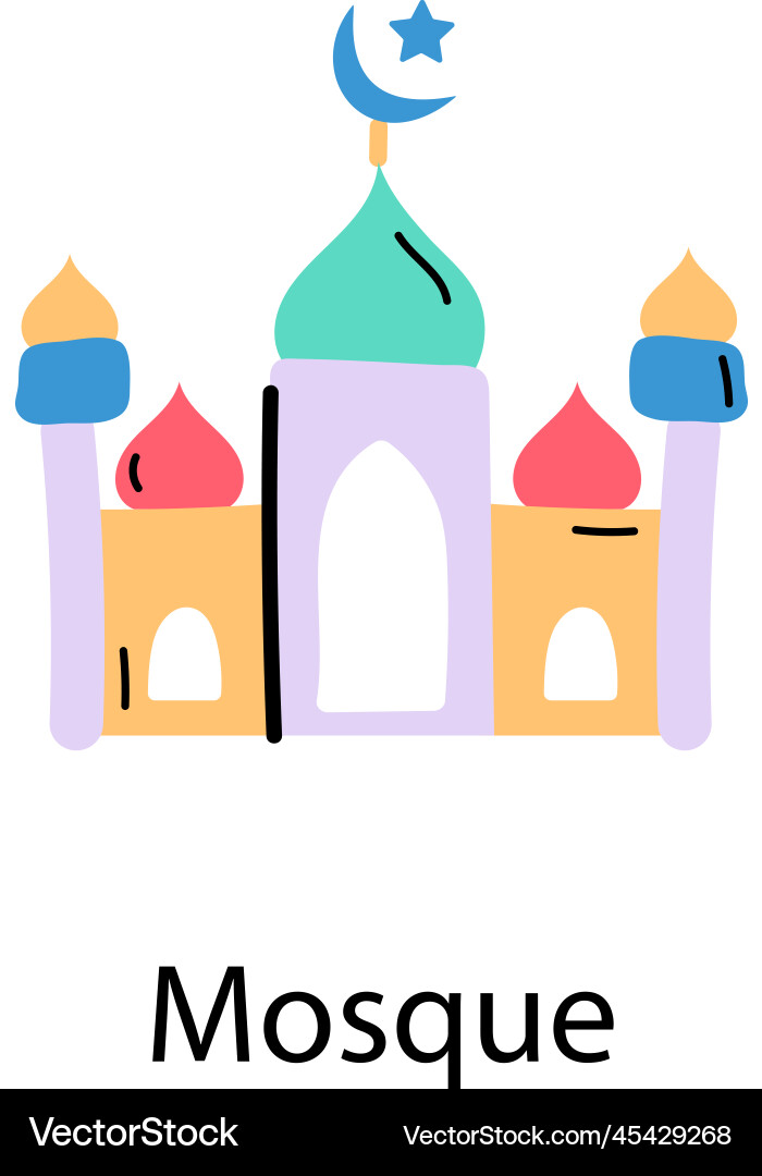 Mosque Royalty Free Vector Image - VectorStock