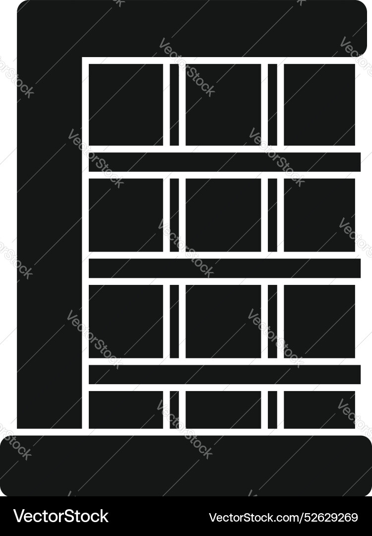 Building facade with windows forming geometric Vector Image