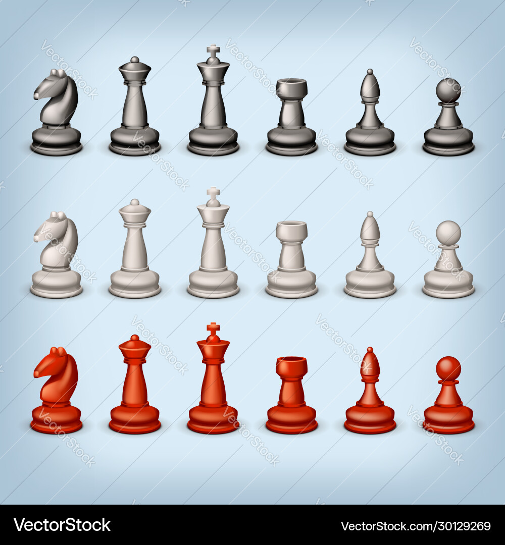 Chess set Royalty Free Vector Image - VectorStock