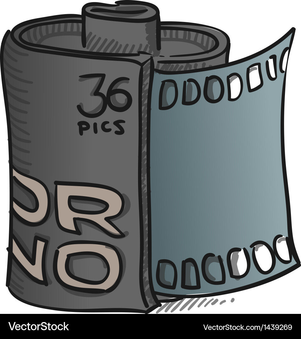 Film roll Royalty Free Vector Image - VectorStock
