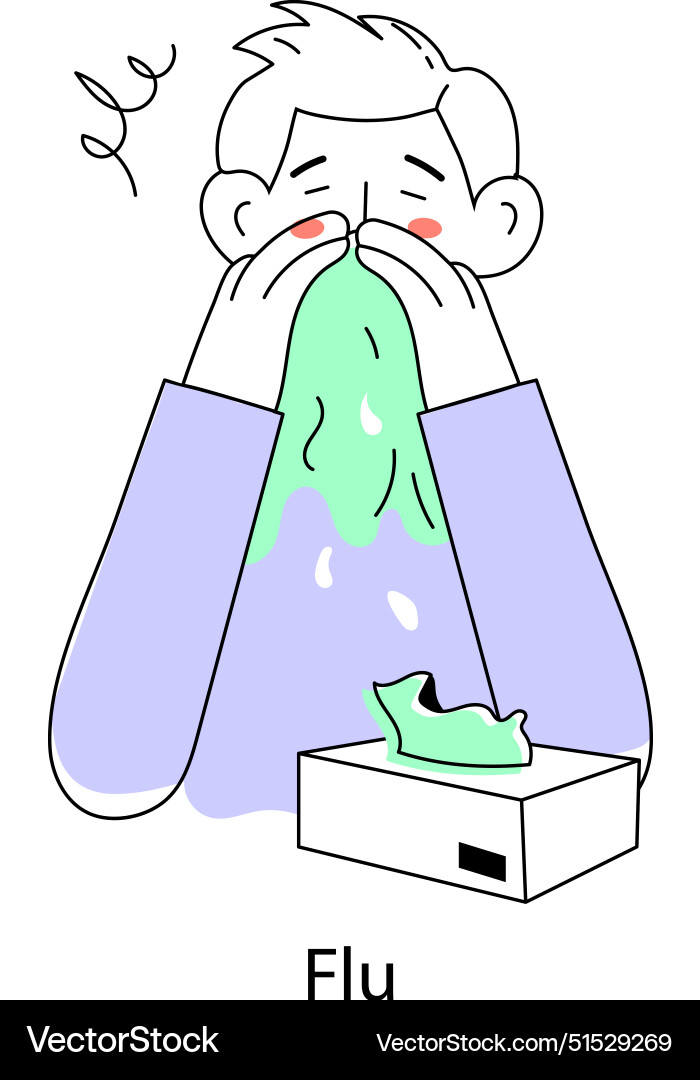 Flu Royalty Free Vector Image - VectorStock