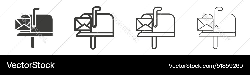 Mailbox icon Royalty Free Vector Image - VectorStock