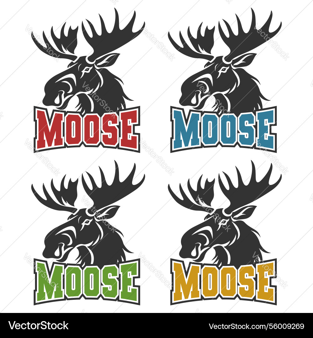 Moose Mascot Clip Art Royalty Free Vector Image