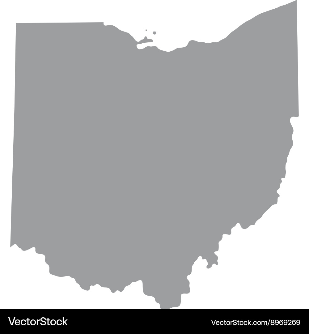 Ohio State Map Royalty Free Vector Image - VectorStock