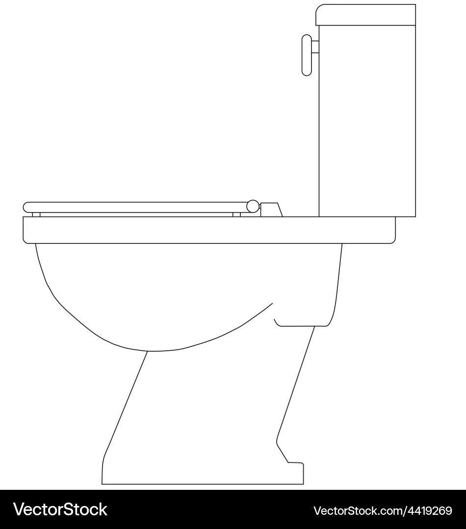 Toilet Royalty Free Vector Image - VectorStock