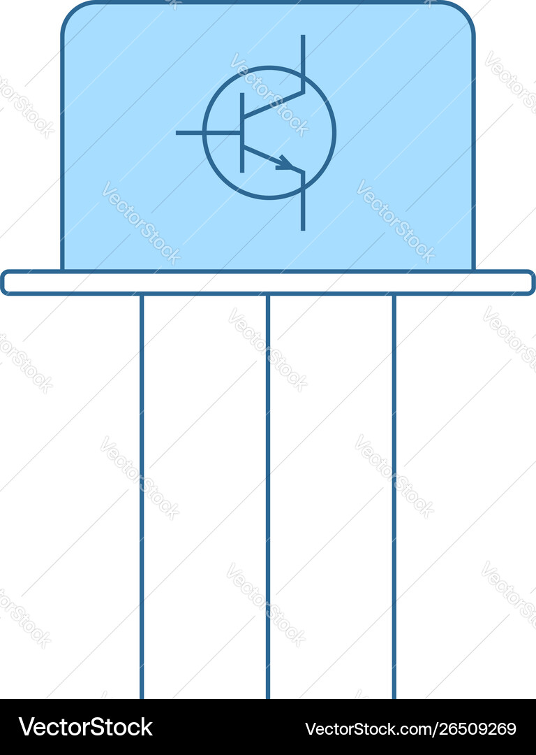Transistor icon Royalty Free Vector Image - VectorStock