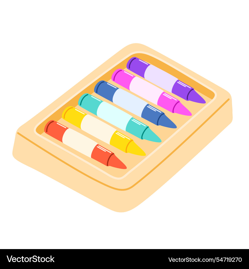 2574 crayons Royalty Free Vector Image - VectorStock