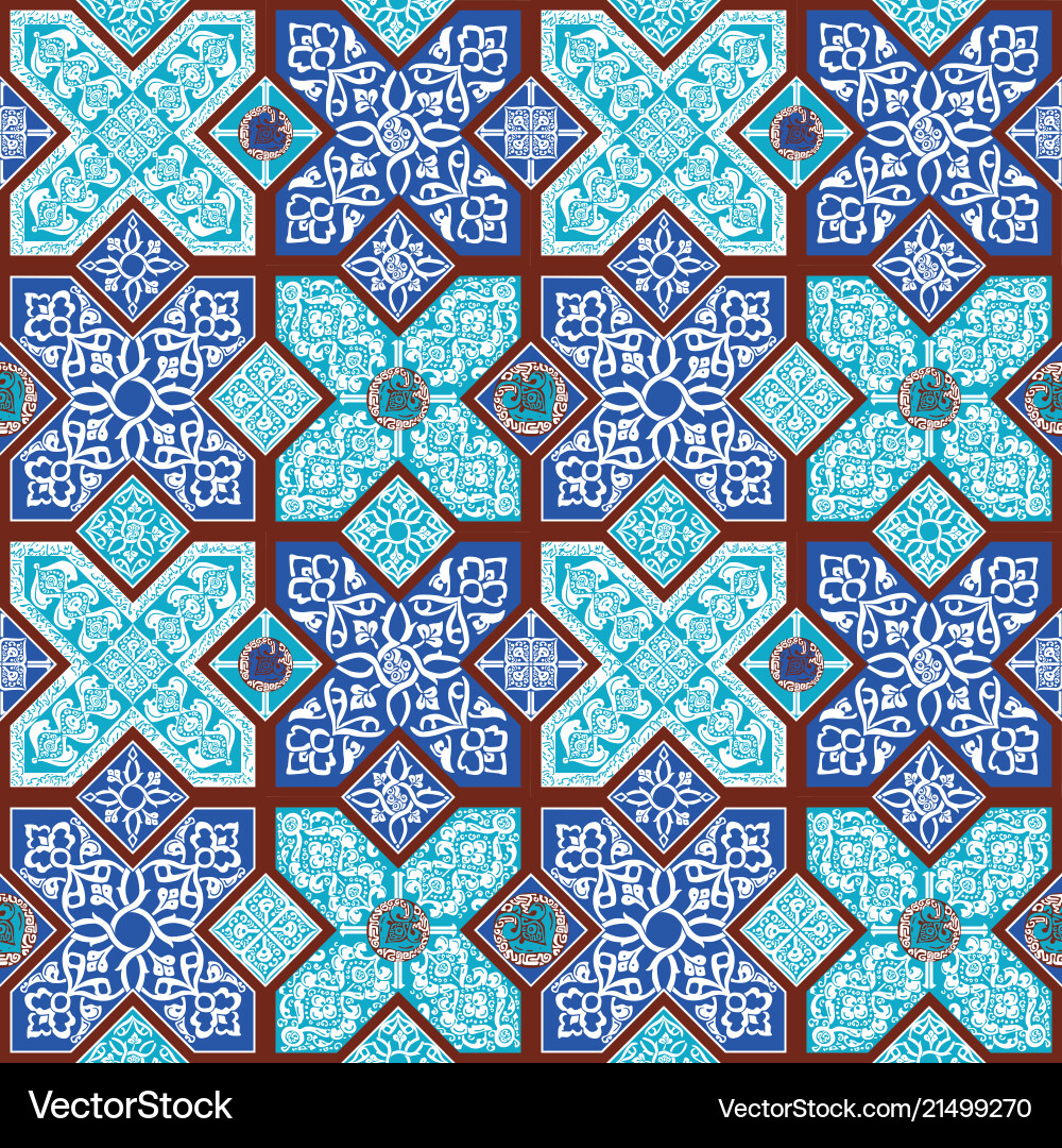 Background with persian patterns Royalty Free Vector Image