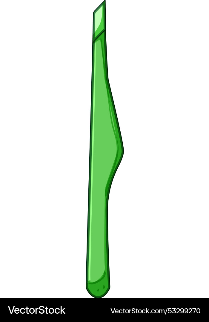 Precision eyebrow tweezers cartoon Royalty Free Vector Image