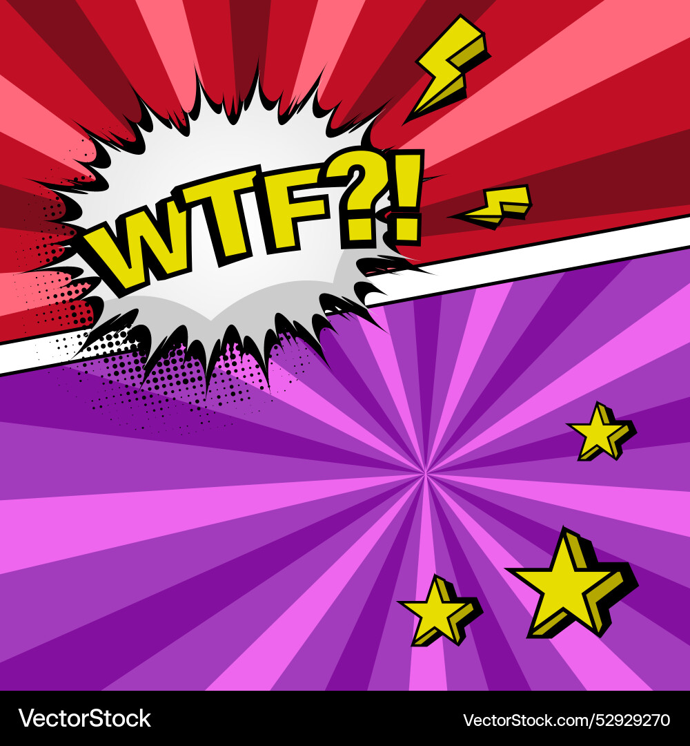 Square comic retro pop art style template Vector Image